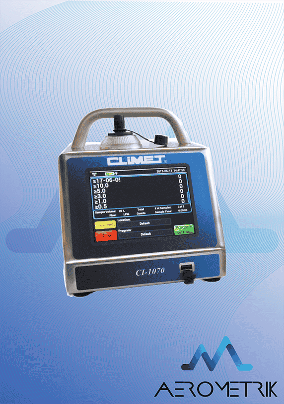 Portable Airborne Particle Counter CLIMET CI-1070 - Aerometrik
