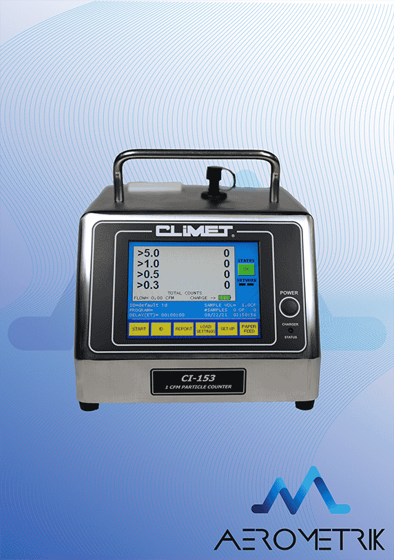 Portable Airborne Particle Counters CLIMET CI-15x Series - Aerometrik